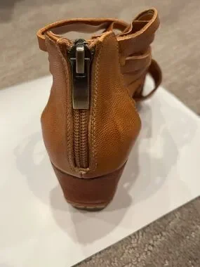 Antelope | Shoes | Antelope Cognac Strappy Wedge Sandal | Poshmark